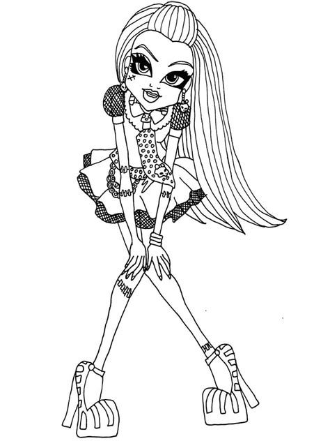 Monster High Tegninger Til Farvel Gning Farvelegning