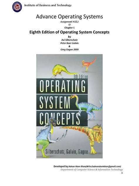 week 1 2 cs 512 adv operating system download free pdf computer architecture concurrent