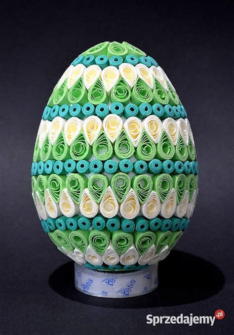 Wielkanoc Jajka ozdobne 13x10cm różne kolory Środa Wielkopolska