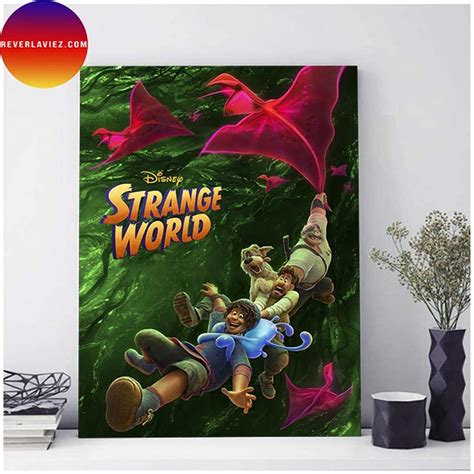 Strange World New Official Poster Of Disney Decorations Poster Canvas