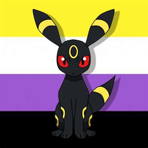 Umbreon Non Binary Pride Profile Picture Lgbt Pride Art Pokemon