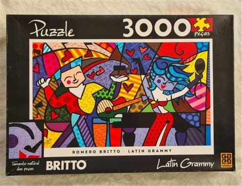 Quebra cabeça Romero Britto Latin Grammy 3000 Peças Jogo de