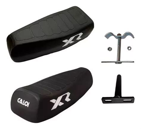 Kit Banco Selim Mobilete Xr Caloi Bicicleta Suporte E Canote