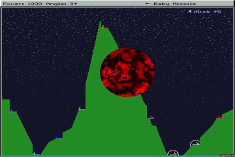 Скачать Scorched Earth The Mother of All Games DOS 1991
