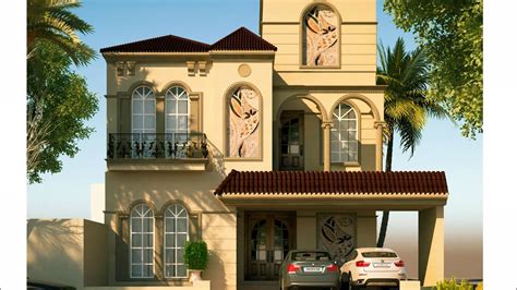 10 Marla 35 X65 Spanish House Design With Basement Complete Plan