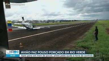 JA 2ª Edição Avião faz pouso forçado em Rio Verde Globoplay