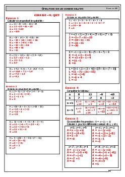 Ecriture Simplifi E Des Nombres Relatifs Corrig S D Exercices