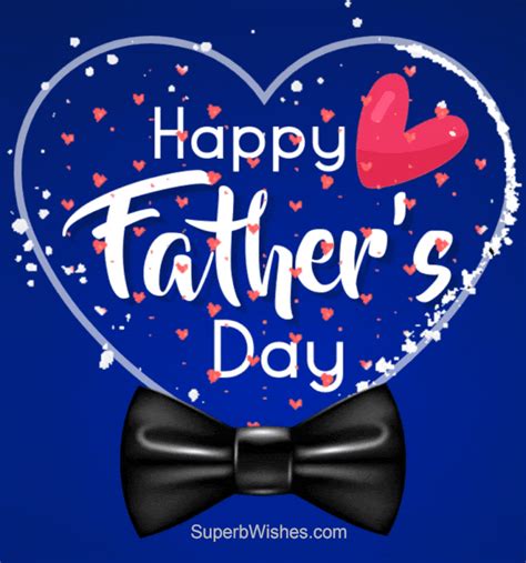 Happy Father S Day With Red Hearts Animation Superbwishes