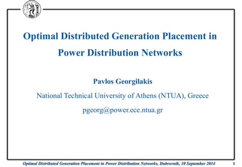 optimal distributed generation placement in power