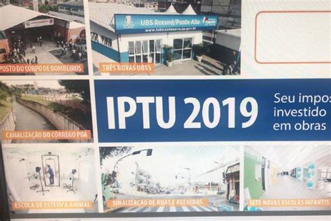 IPTU 2019 Prefeitura de Taboão da Serra começa a enviar os carnês O