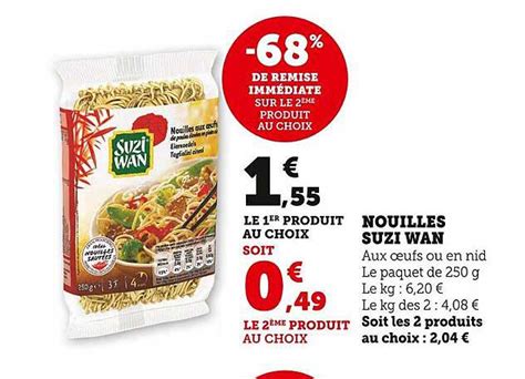 Offre Nouilles Udon Pour Wok Suzi Wan Chez Netto