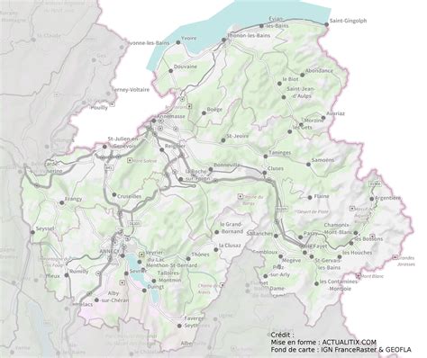 Haute Savoie Carte