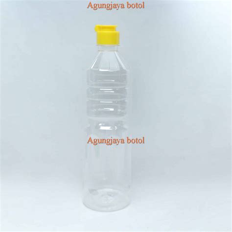 Jual Botol Pet 1000 Ml Minyak Goreng Natural Tutup Fliptop Jamur