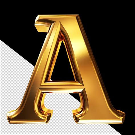 Símbolo 3d dorado con la letra biselada j Archivo PSD Premium