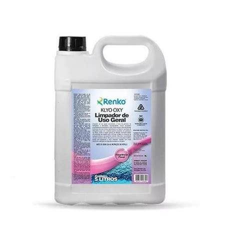 Klyo Floral Uso Geral A Base De Peroxido Klyo Oxy 5L Renko Limpador