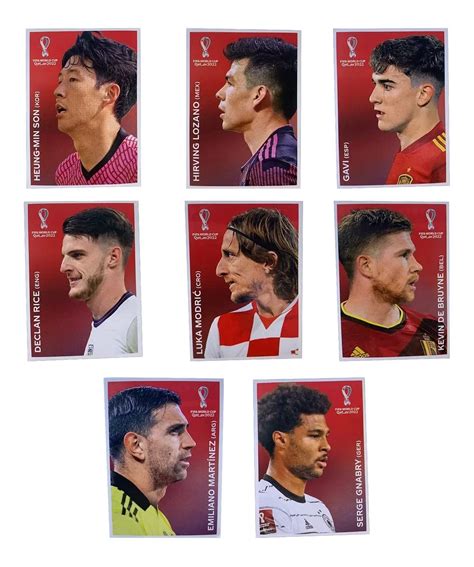 Kit 08 Figurinhas da Coca Cola Qatar 2022 Fifa Panini Álbuns e