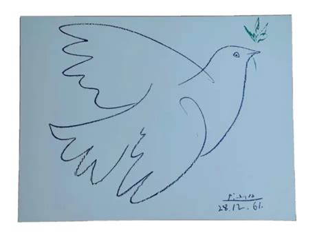 PABLO PICASSO La Colombe De La Paix EUR 30 00 PicClick FR