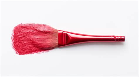 Elegant Pearl Red Paint Strokes On A Clean White Background High