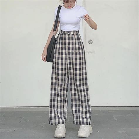 Quần Caro ống Rộng mặc với Áo Gì 15 Cách Phối Đồ Đẹp Nhất