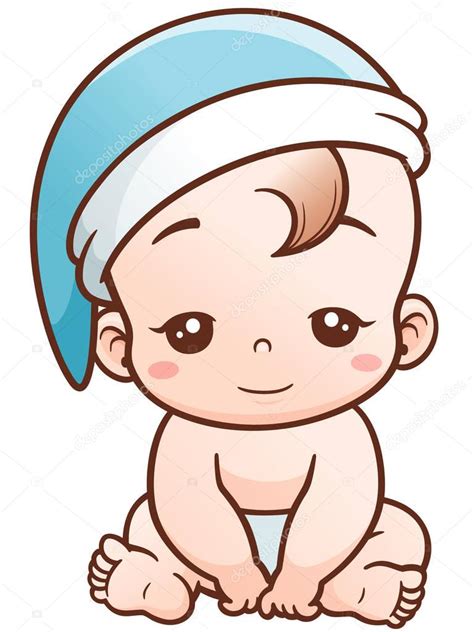 Bebê bonito dos desenhos animados Vetor de Stock sararoom 138029604