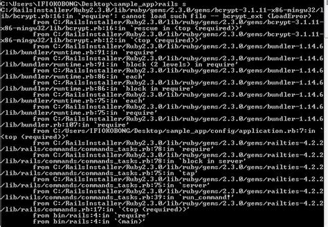 Issue When Running Rails Server Stack Overflow