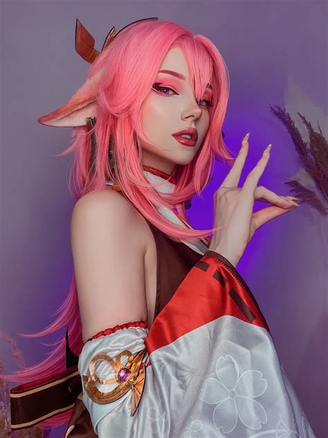 Yae Miko Cosplay Genshin Impact Hoyolab