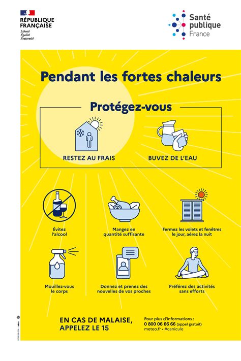 Fortes chaleurs Conseils et gestes simples à adopter par tous pour