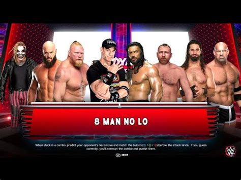 WWE 2K23 John Cena Roman Reigns Brock Lesnar John Moxley Seth Rollins