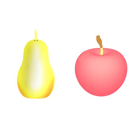Pear Apple Fruit Vector Material Melon Fruit Illustration Fruit PNG