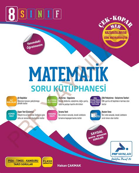 PARAF YAYINLARI 8 SINIF 8 Sınıf Matematik Soru Kütüphanesi