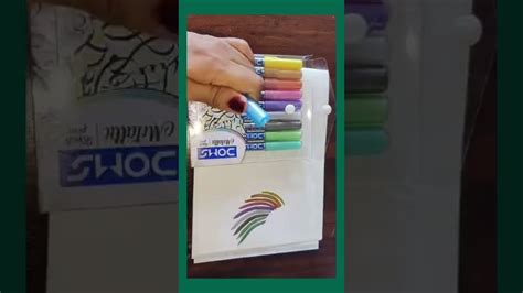 Unboxing My New Doms Metallic Brush Pens Set YouTube