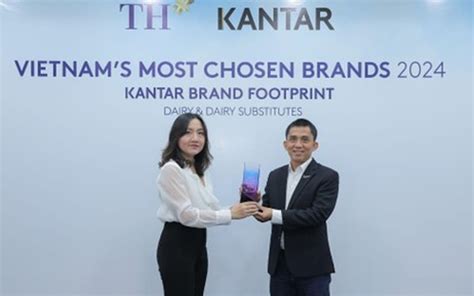 Báo cáo Kantar TH True milk giữ vững vị trí top thương hiệu được chọn