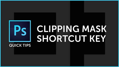 Photoshop Quick Tip Easy Clipping Mask Shortcut Key YouTube