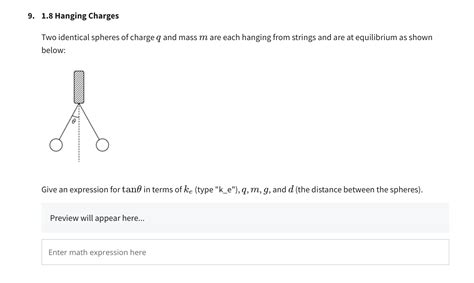 Solved Hanging Charges Two Identical Spheres Of Charge Q Chegg