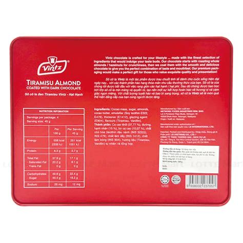 Socola Đen Vintz Hạnh Nhân Hộp 160G