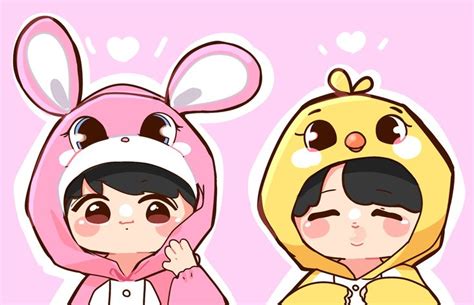 카나kana on Twitter Bts fanart Jungkook fanart Bts chibi