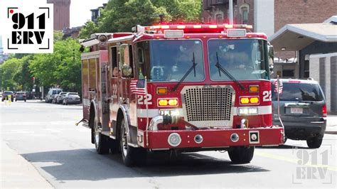 Boston Fire Engine Responding Youtube