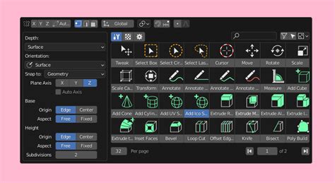 Quick Toolbox Addon For Blender Released Scripts And Themes