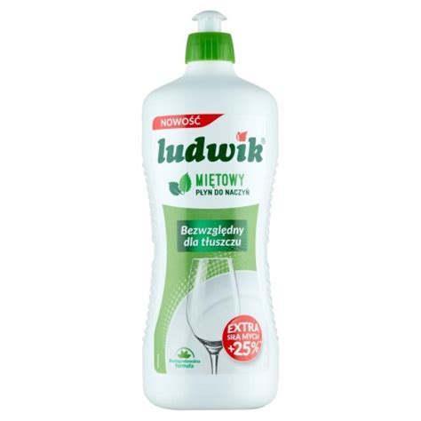 LUDWIK miętowy 900g płyn do mycia naczyń srodki czystosci eu