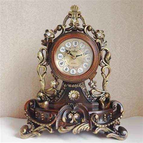 horloge de table ancienne dorée Mon Horloge Murale