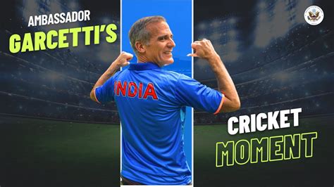 PlayWithUS U S Ambassador Eric Garcetti S Cricket Moment YouTube