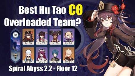 Hu Tao C0 Overloaded Team Comp Ft Ayaka Freeze Spiral Abyss 2 2