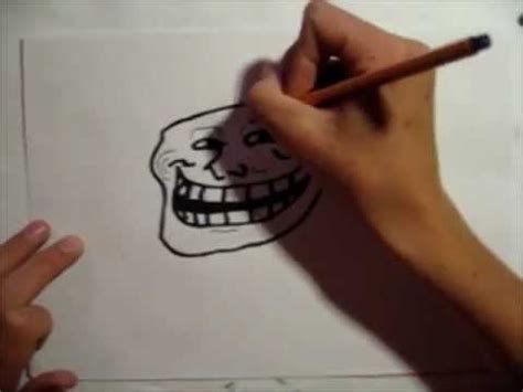 How To Draw Trollface Youtube
