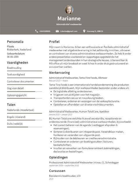 CV administratief medewerker maken zó moet dat voorbeeld