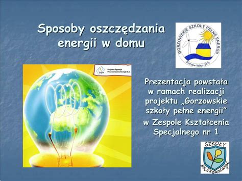 PPT Sposoby oszczędzania energii w domu PowerPoint Presentation free