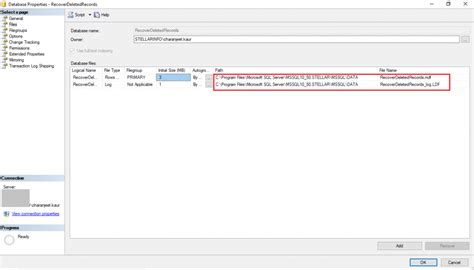how to recover deleted data from table sql server