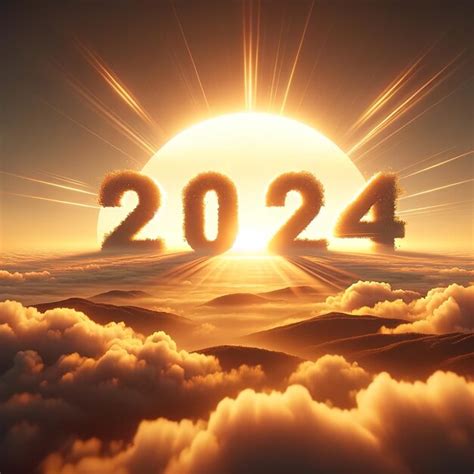 Premium AI Image 2024 Sunrise Landscape Breathtaking Morning Sky