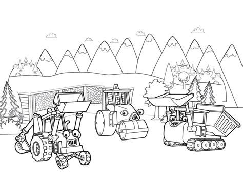 56 Bob The Builder Scoop Coloring Pages Fieltros Patiki