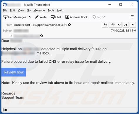 HelpDesk Mail Delivery Failure Email Scam Removal And Recovery Steps