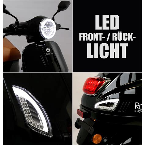 Rolektro Retro Roller E Roller 45 Km H Lithium V 2021 Schwarz 60V 27